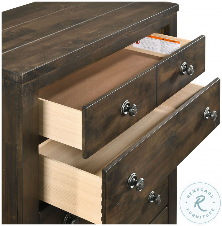 Blue Ridge Rustic Gray Sleigh Bedroom Set | HomeGalleryStores.com ...