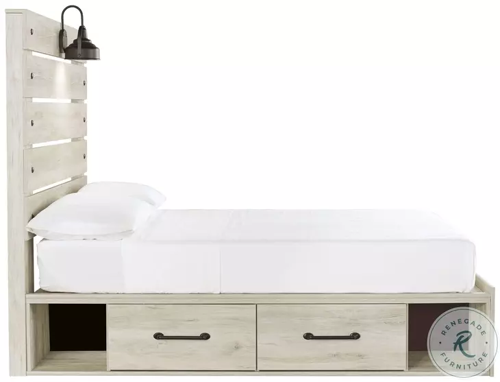 white panel bed full size