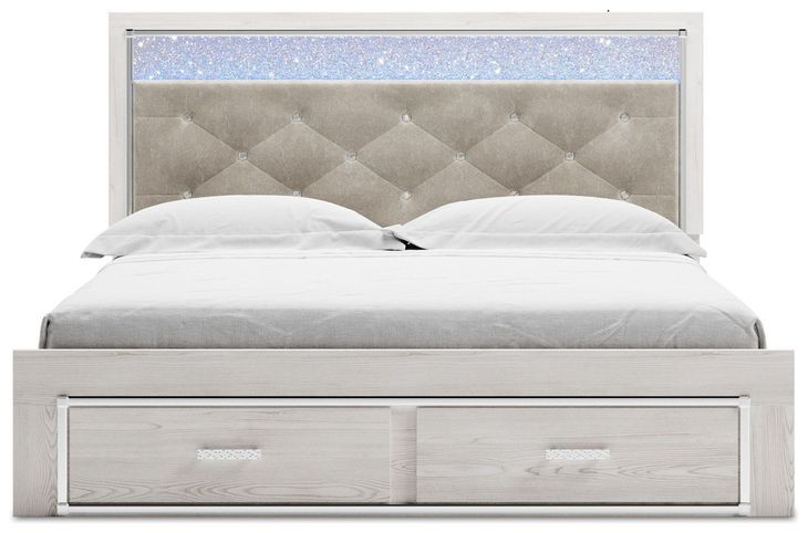Altyra White King Platform Storage Bed From Ashley Furniture | Coleman ...