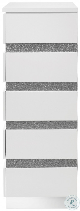 Paradox White Panel Bedroom Set from New Classic | Coleman Furniture