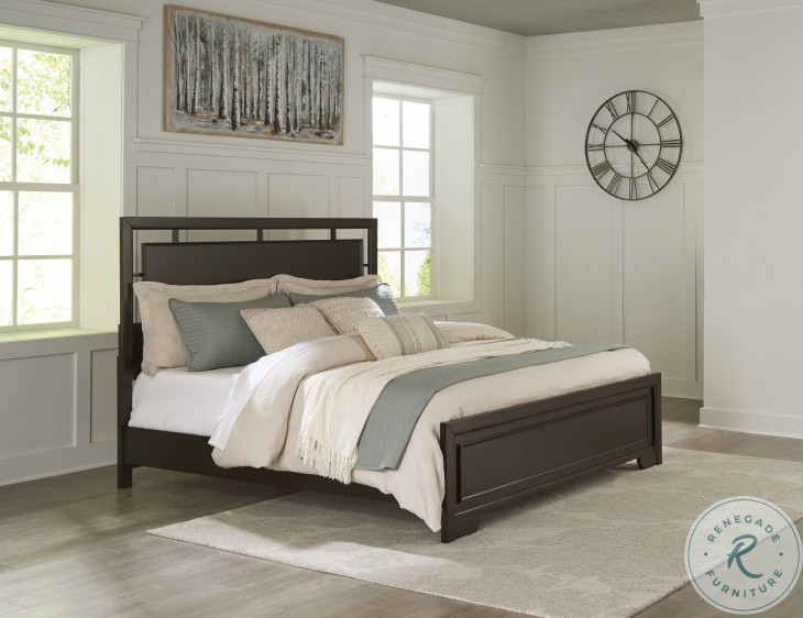 Covetown Dark Brown Panel Bedroom Set from Ashley Furniture | Coleman ...