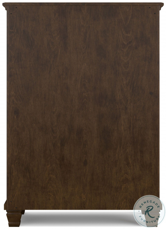 Danabrin Rich Brown Cherry Panel Bedroom Set from Ashley Furniture ...