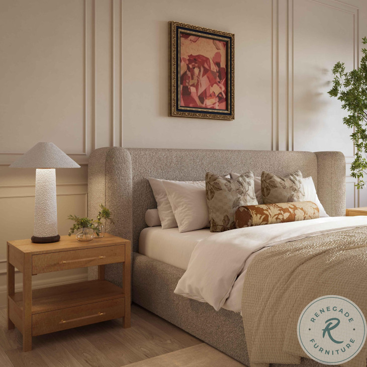 Babette Tan Boucle Bedrooom Set from TOV | Home Gallery Stores