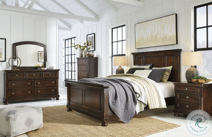 Porter Rustic Brown Panel Bedroom Set from Ashley Furniture | Coleman ...