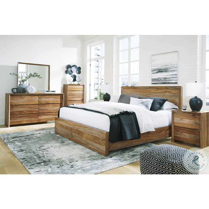Dressonni Brown Queen Panel Bedroom Set from Ashley Furniture | Coleman ...