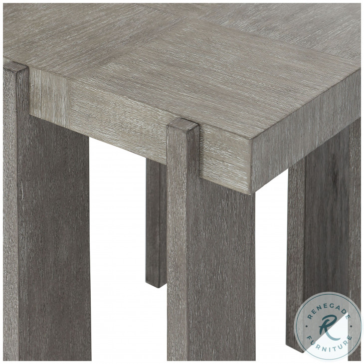 Foundations Light And Dark Shale Side Table From Bernhardt Furniture | Coleman Furniture