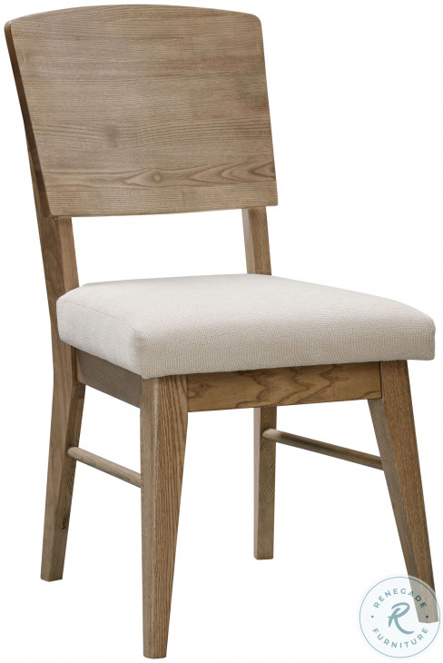 Barbosa Dark Caramel Upholstered Panel Back Side Chair Set of 2 From A ...