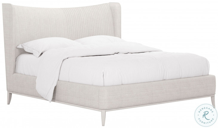 Mezzanine Dove Gray Upholstered Queen Low Profile Bed From ART ...