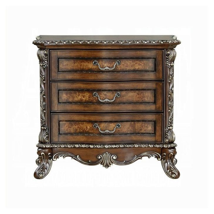 Devany Cherry 3 Drawer Nightstand from ACME Furniture | Coleman Furniture