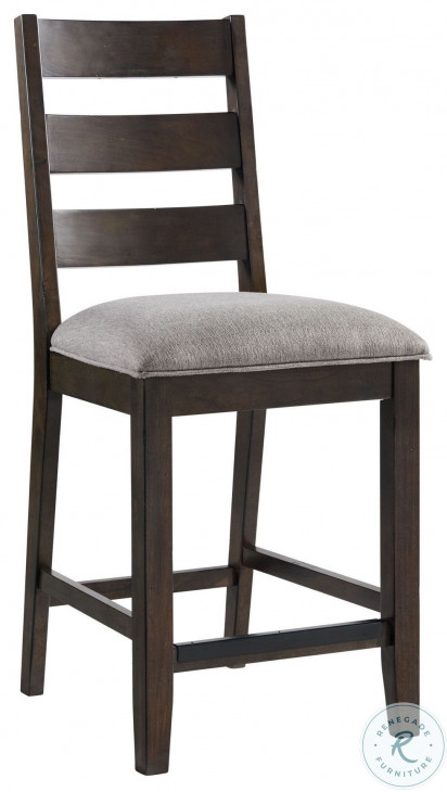 Beacon Gray Ladder Back Bar Stool From Intercon | Coleman Furniture
