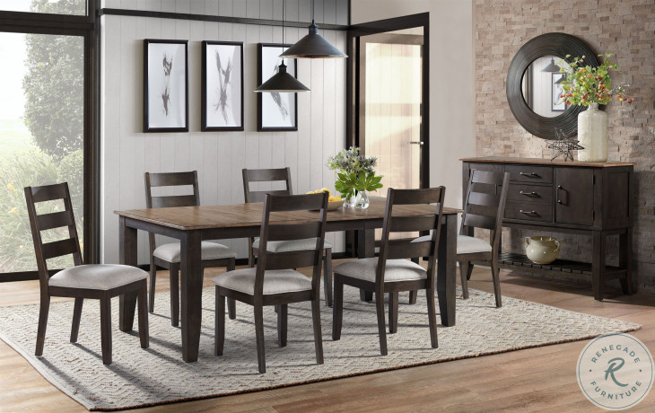 Beacon Black and Walnut Extendable Dining Room Set from Intercon ...