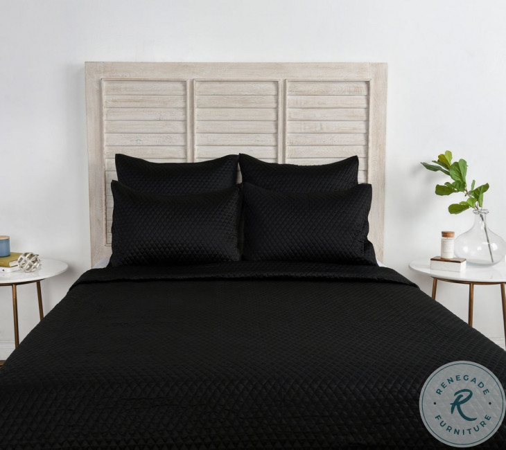 Villa Core Diamond Onyx 4 Piece King Bedding Set | HomeGalleryStores ...