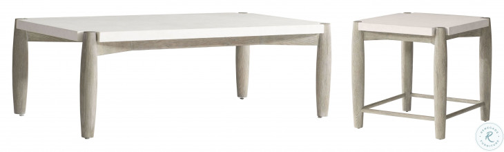 Ashbrook Vellum And Weathered Greige Side Table From Bernhardt ...