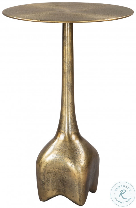 Lexi Antique Brass Side Table From Zuo | Coleman Furniture