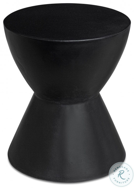 Hourglass Black Outdoor Stool From Moes Home | Coleman Furniture