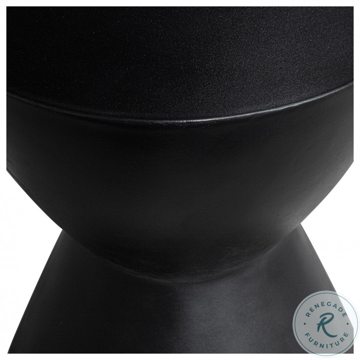 Hourglass Black Outdoor Stool From Moes Home | Coleman Furniture