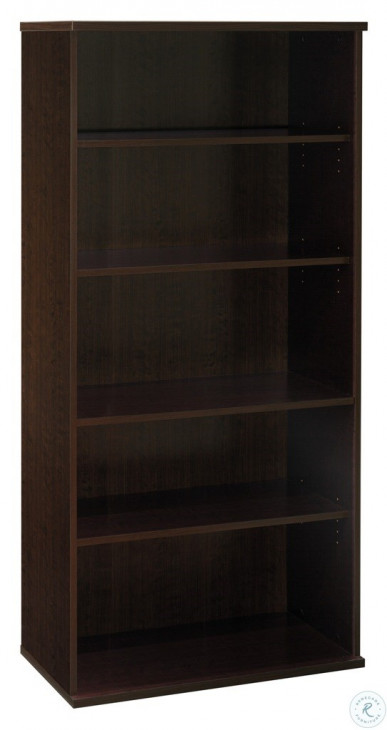 Series C Mocha Cherry 36 Inch 5-Shelf Bookcase from Bush (WC12914 ...