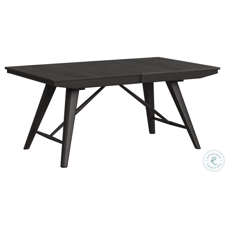 Bayside Black Extendable Trestle Dining Table From Intercon | Coleman ...