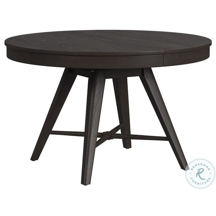 Bayside Black Extendable Round Dining Table From Intercon | Coleman ...