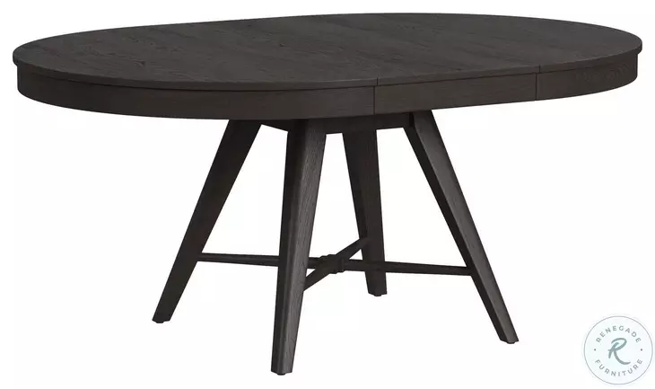 round black extendable dining table