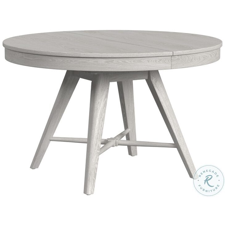 Bayside White Extendable Round Dining Table From Intercon | Coleman ...