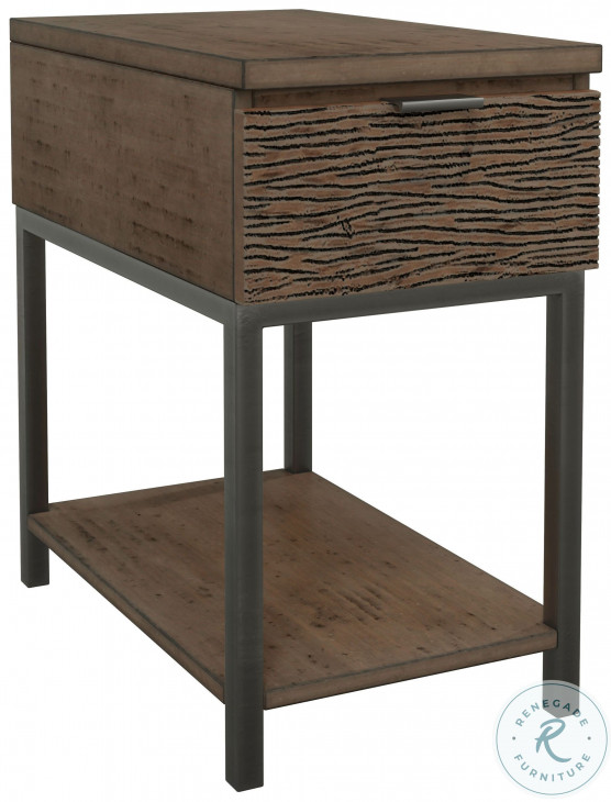Organic Living Brown 1 Drawer Rectangular End Table From Hekman ...