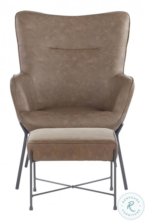 Izzy Espresso Lounge Chair and Ottoman Set from Lumisource | Coleman ...
