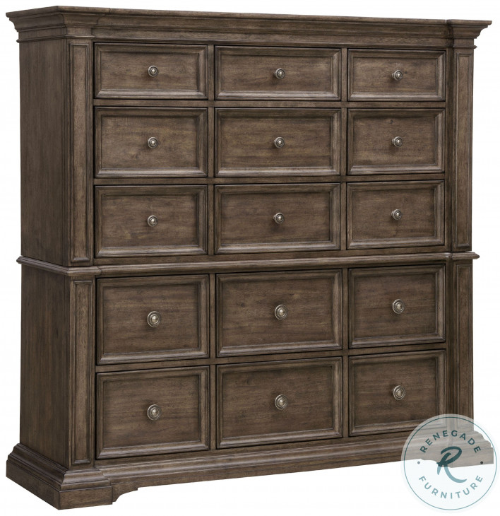 Woodbury Cowboy Boots Brown 15 Drawer Master Chest From Pulaski ...