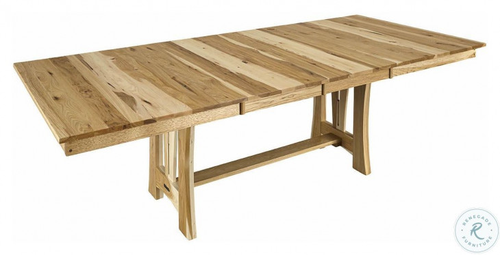 Cattail Bungalow 96" Natural Extendable Trestle Dining Table from A ...