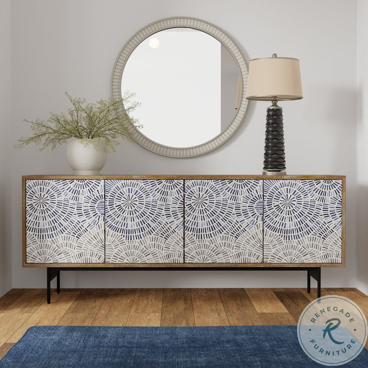 Crossings Coconut Shell 80" TV Stand From Parker House | Coleman Furniture