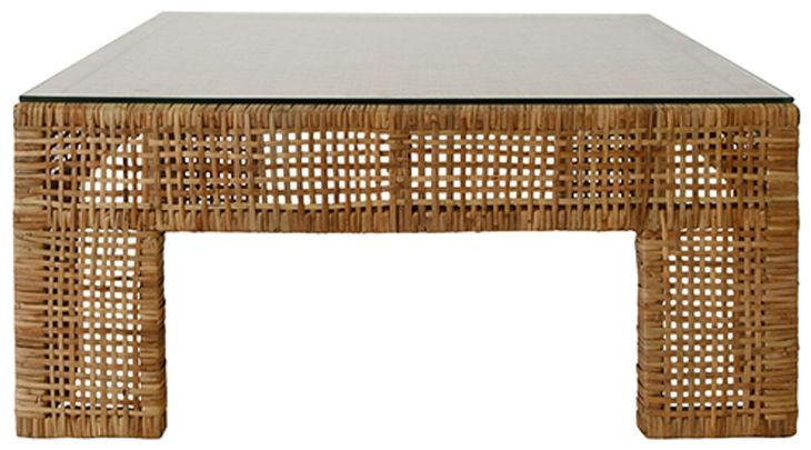 Charlie Brown 40" Square Coffee Table from Worlds Away | Coleman Furniture