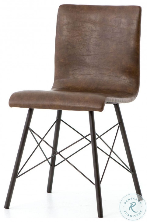 Diaw Distressed Brown Dining Chair from Four Hands | Coleman Furniture