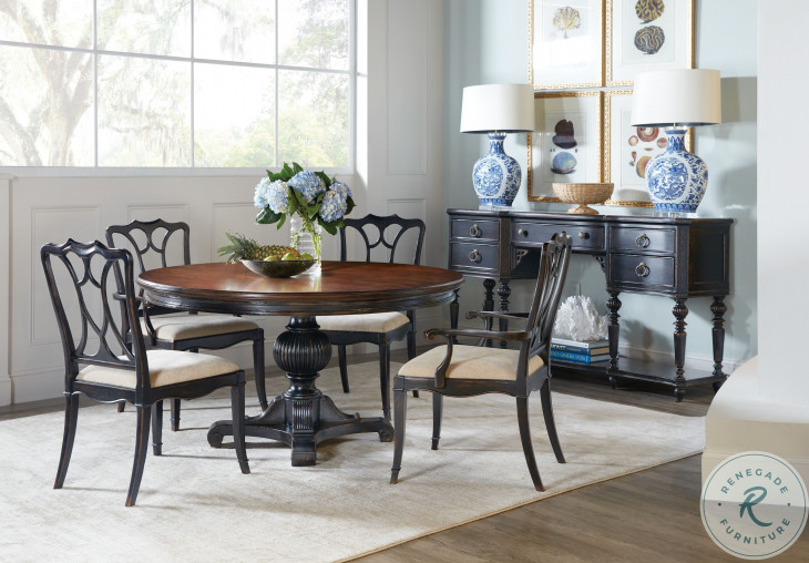 Charleston Black Cherry 5 Drawer Server From Hooker | Coleman Furniture