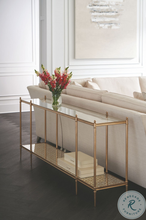 Perfection New Gold Console Table From Caracole | Coleman Furniture