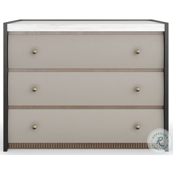 Avignon Rockport Burnished Adobe And Craftsman Bronze Nightstand From ...