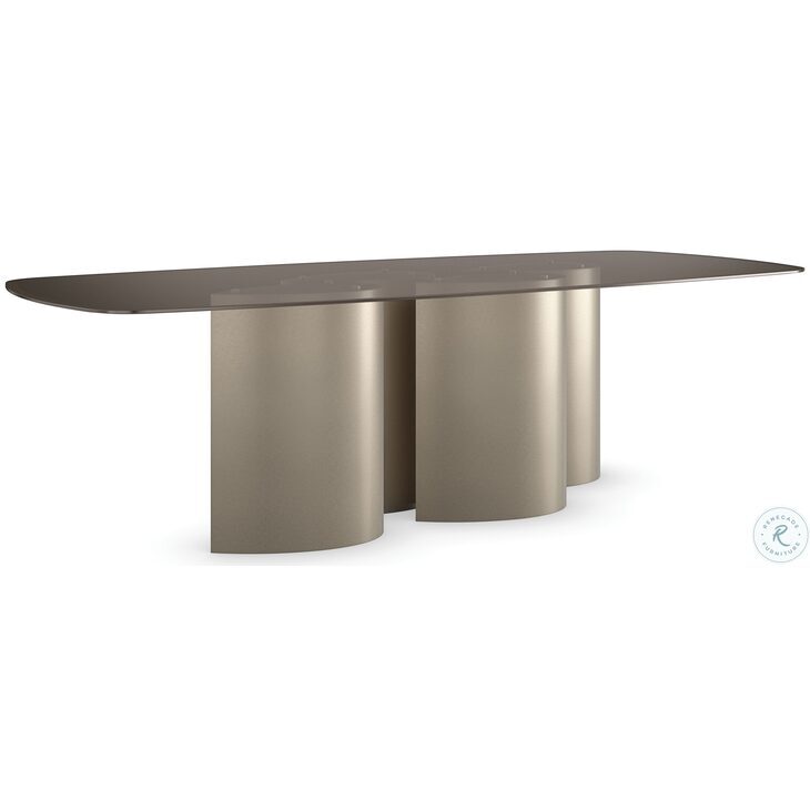 Aphelion Brushed Whisper Of Gold 110" Dining Table From Caracole ...