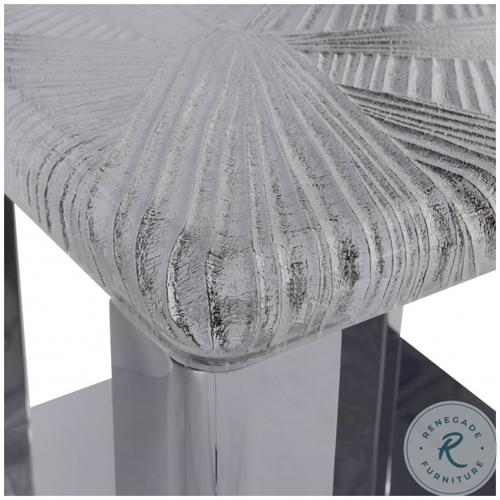 Aura Stainless Steel Side Table From Bernhardt Furniture | Coleman Furniture