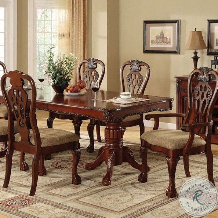 George Town Rectangular Double Pedestal Extendable Dining Table ...