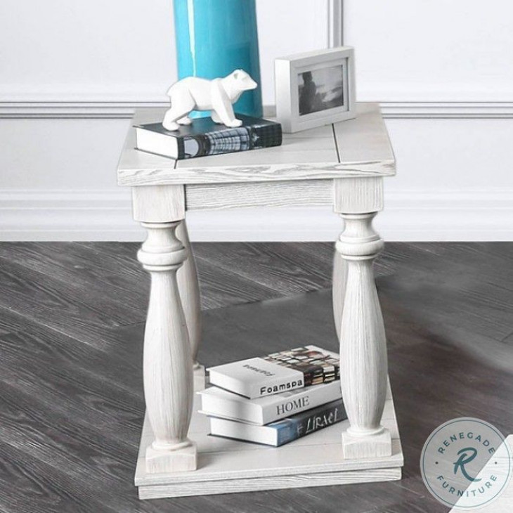 Arlington Antique White End Table | HomeGalleryStores.com | CM4520E
