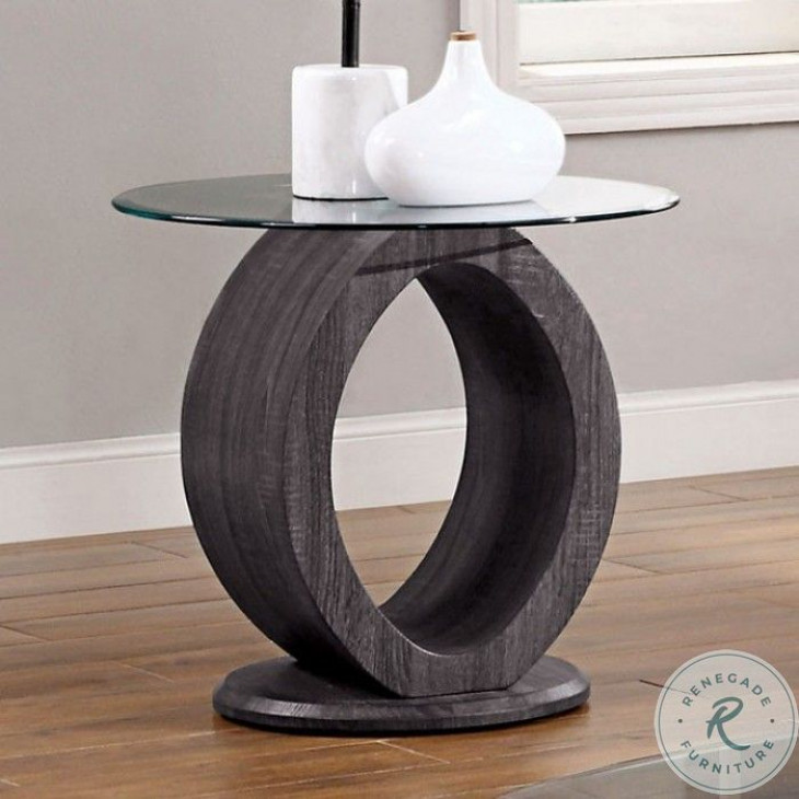 Lodia Gray End Table from Furniture of America | Coleman Furniture