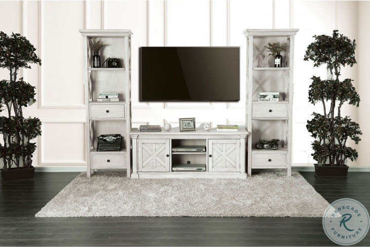 Georgia Antique White 60 " Tv Console from Furniture of America ...