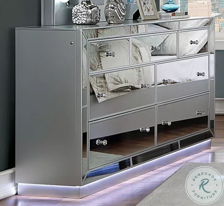 Belladonna Silver Dresser From Furniture of America | Coleman Furniture