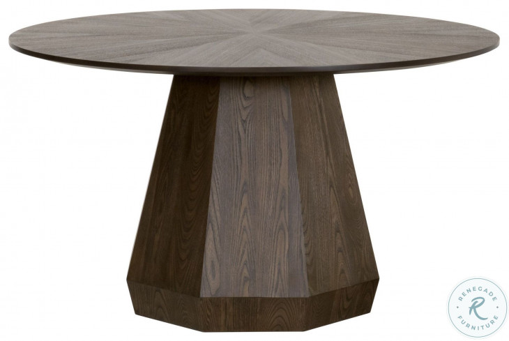 Coulter Burnished Brown 54" Round Dining Table From Essentials for ...