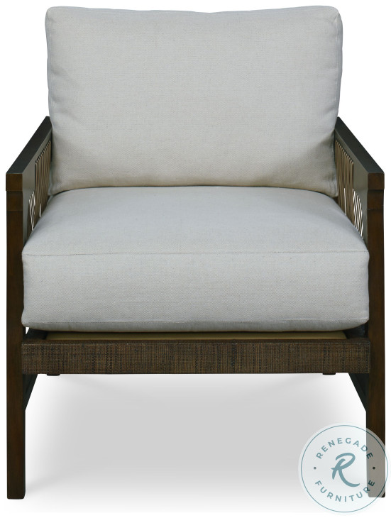 Marley Mahogany And Flax Upholstered Lounge Chair From Century ...