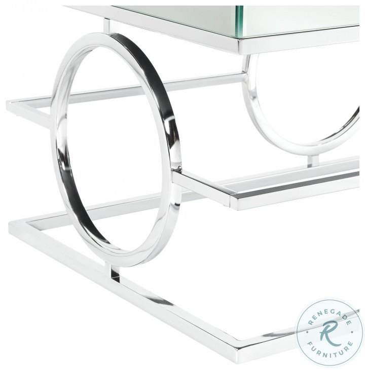 Katie Chrome Mirrored Rectangle Coffee Table From Picket House ...