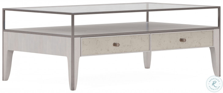 Mezzanine Dove Gray Rectangular Cocktail Table From ART | Coleman Furniture
