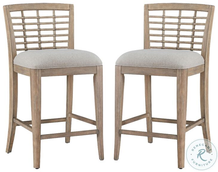 Beach Comber Brown Counter Height Stool Set Of 2 From American ...