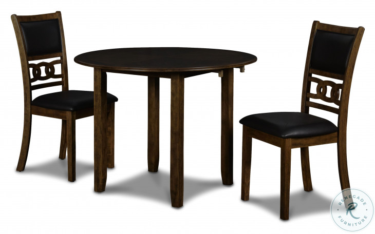Gia Brown 3 Piece 42" Drop Leaf Dining Set from New Classic | Coleman ...