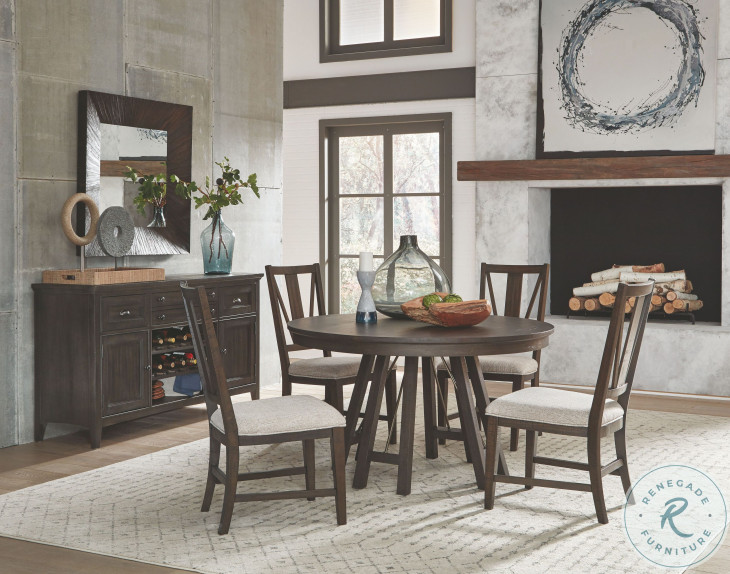 Westley Falls Graphite 52" Round Dining Table from Magnussen Home ...