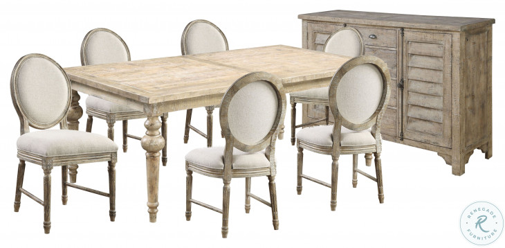 Haynes Limestone Gray 80" Extendable Dining Table from Wallace & Bay ...